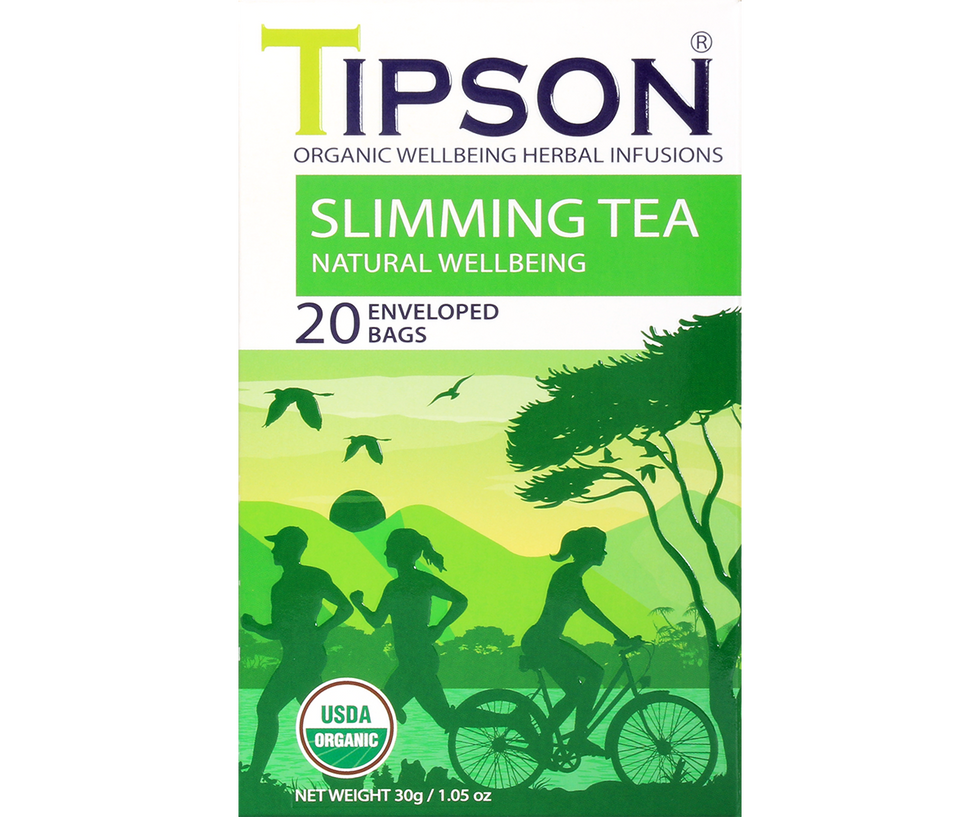 Tipson Slimming Tea - Natural Wellbeing - 20 Enveloped Tea Bags ...
